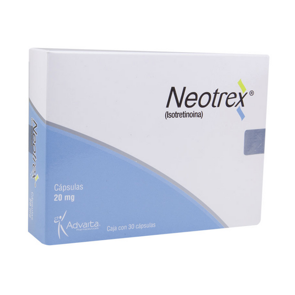 NEOTREX 20 MG C/30 CAPSULAS (ISOTRETINOINA) | Farma Derma Focal