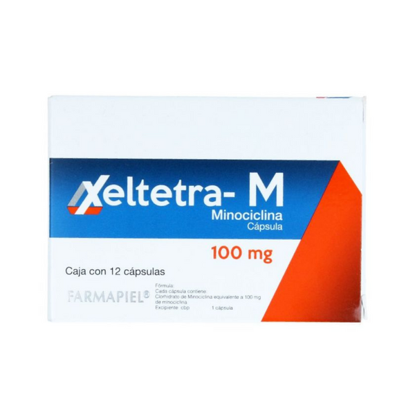 XELTETRA-M 100 MG C/12 CAPSULAS (MINOCICLINA) | Farma Derma Focal